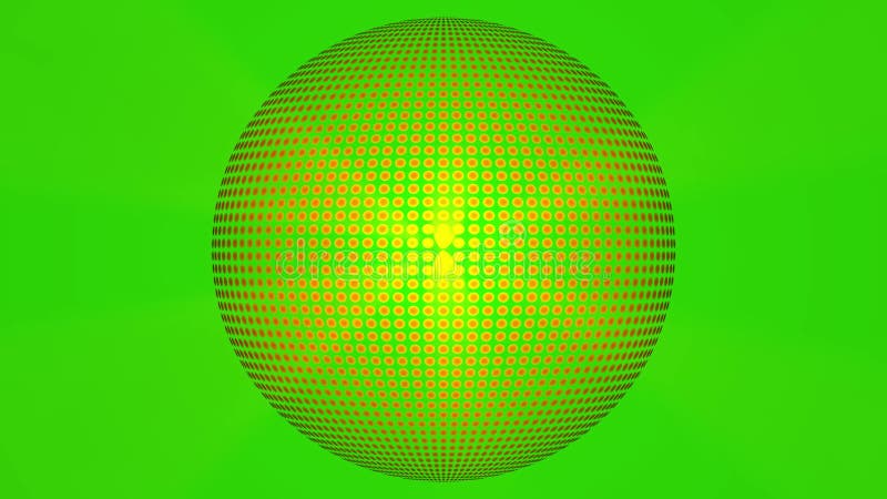 Dotted Globe Animation on Green Screen High Quality Digital Earth ...