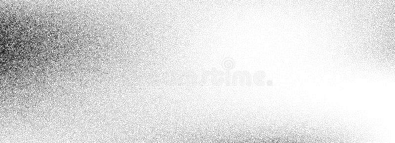 Dotted Grain Gradient Texture. Black Stippled Noise Background. Rough ...