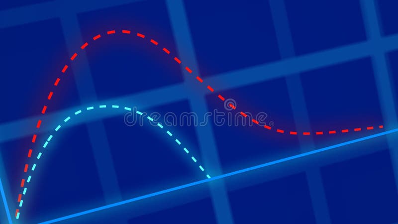 Dotted Graph with Another Graph Explaining Growth Stock Video - Video ... Dotted Graph with Another Graph Explaining Growth Stock Video - Video ...