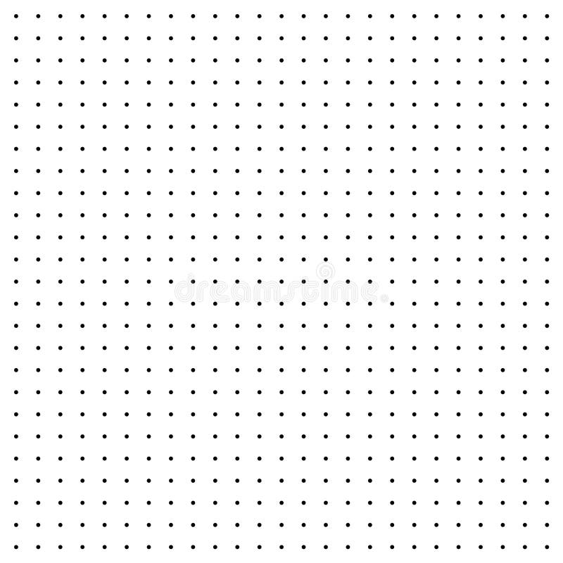 Dotted Graph Paper with Grid. Polka Dot Pattern, Geometric Seamless ...