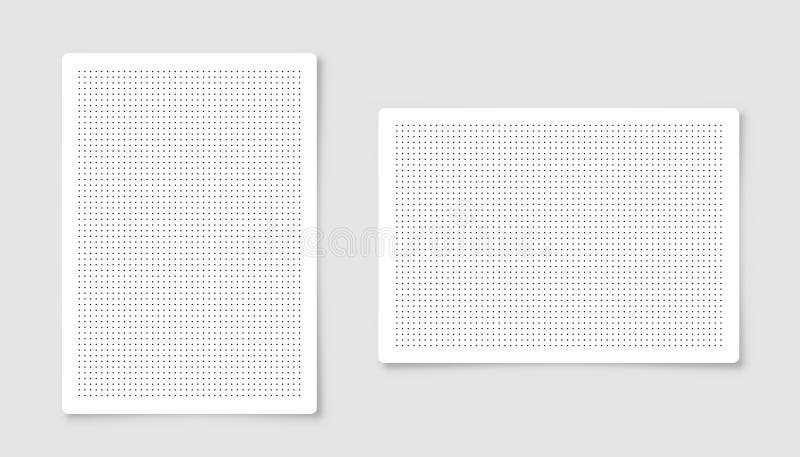 Dotted Graph Paper with Grid. Polka Dot Pattern, Geometric Texture for ...