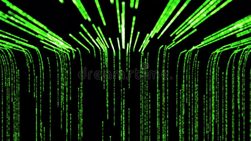 Dotted Green Lines in Motion on a Black Background Stock Footage ...