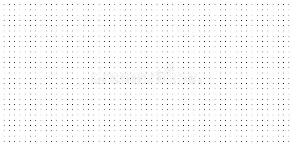 Dotted Grid Pattern Background with Dots in Square Points on Vector ...