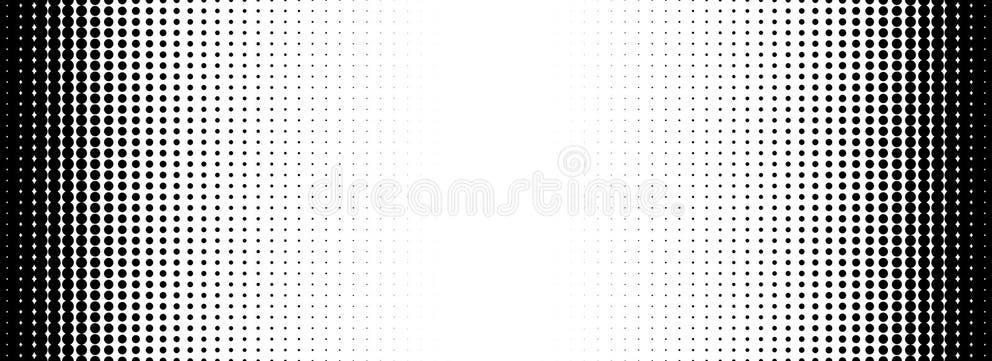 Dotted Halftone Gradient Texture. Fading Polka Dot Background. Repeated ...