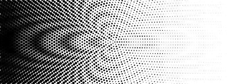 Dotted Halftone Gradient Texture. Fading Wavy Polka Dot Background. Dot ...