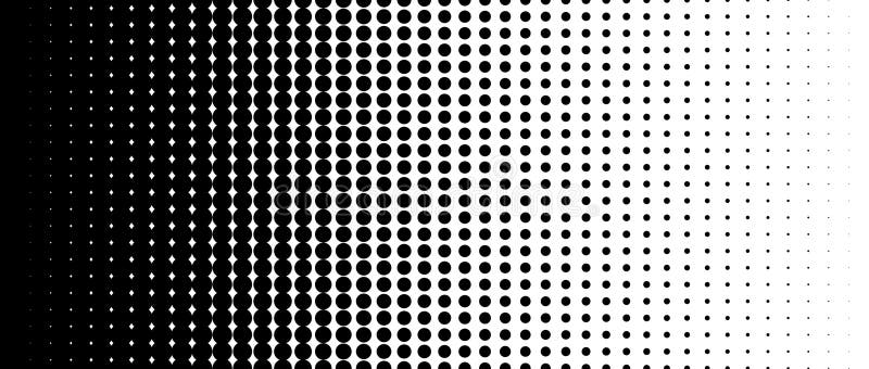 Dotted Halftone Gradient Texture. Vanishing Polka Dot Background ...
