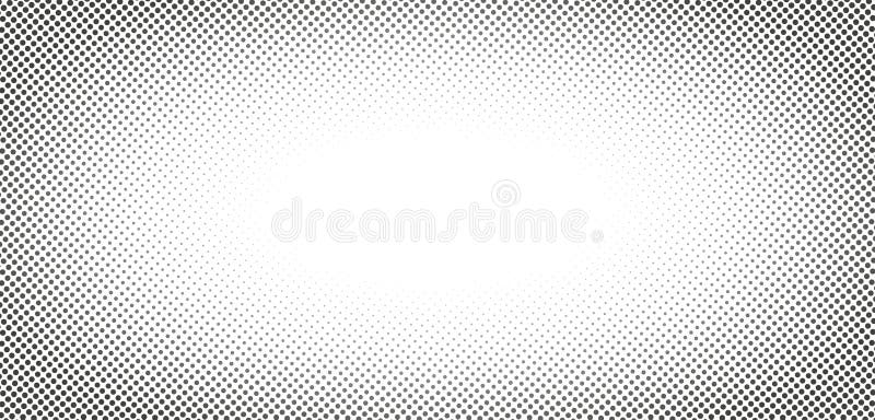 Dotted Halftone Pattern with Round Dots in Pop Art Style on White ...