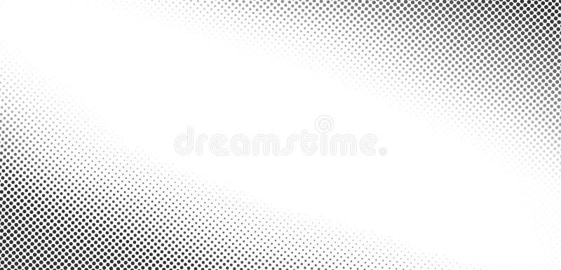 Dotted Halftone Pattern with Round Dots in Pop Art Style on White ...