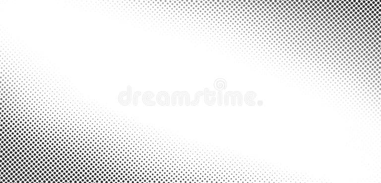 Dotted Halftone Pattern with Round Dots in Pop Art Style on White Background. Gradient Halftones ...