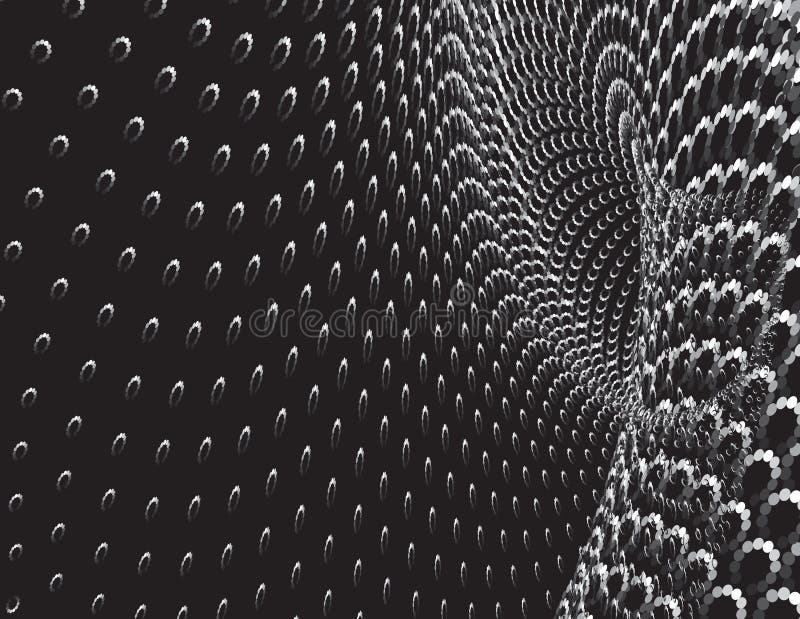 Dotted Halftone Vector Spiral Pattern Or Texture With Ellipses Stock ...