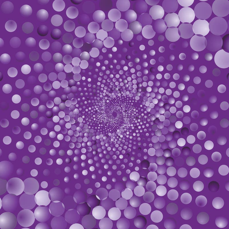 Dotted Halftone Vector Spiral Pattern or Texture with Ellipses Stock ...