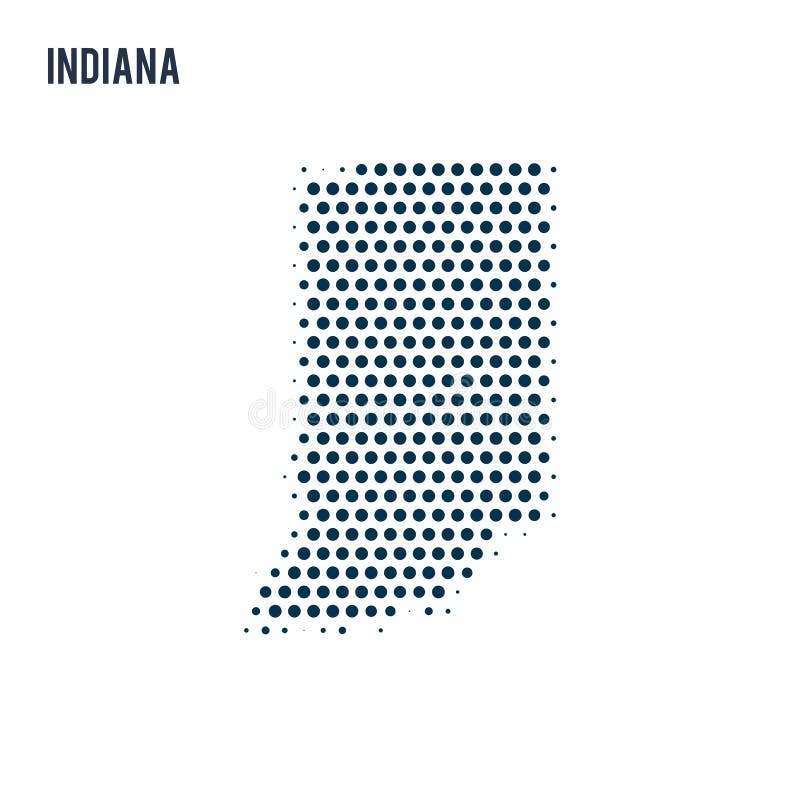 Indiana Dotted Map Stock Illustrations – 157 Indiana Dotted Map Stock ...
