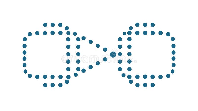 Dotted Infinitylike Loop Shapes Stock Illustrations – 1 Dotted ...