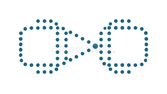 Dotted Infinitylike Loop Shapes Stock Illustrations – 1 Dotted ...