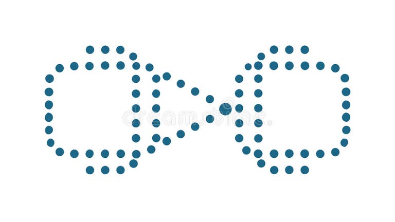 Dotted Infinitylike Loop Shapes Stock Illustrations – 1 Dotted ...