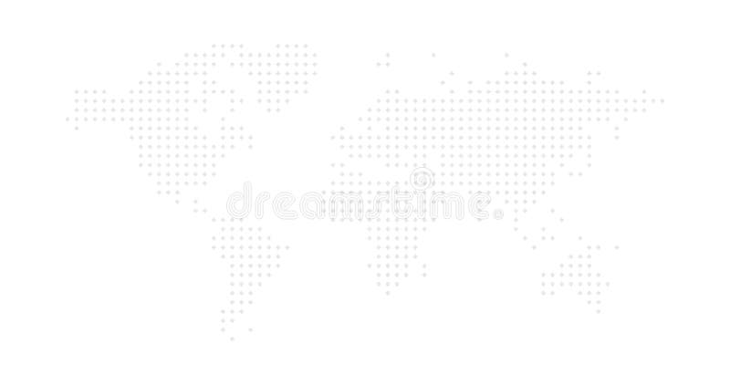 World Map Light Grey Dotted Stock Illustrations – 890 World Map Light ...