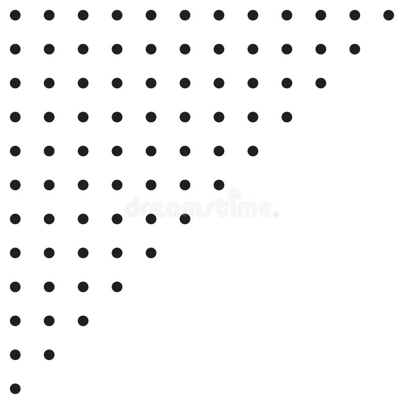 Dotted Decorative Element, Shape Combined from Dots Stock Vector ...