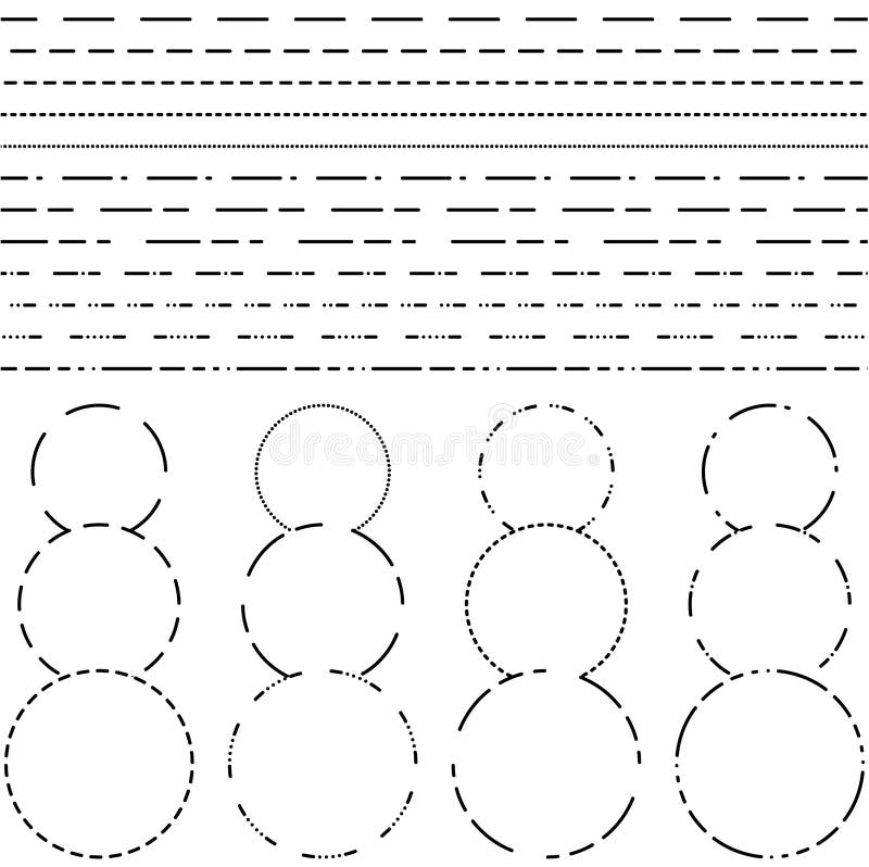 Dotted line for cutting stock vector. Illustration of check - 24513798