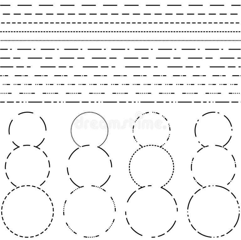 Dotted line for cutting stock vector. Illustration of check - 24513798