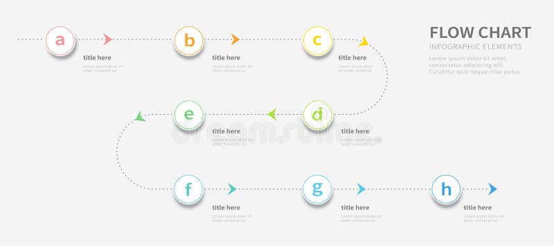 Abstract Line Chart Infographics Design Stock Vector - Illustration of ...