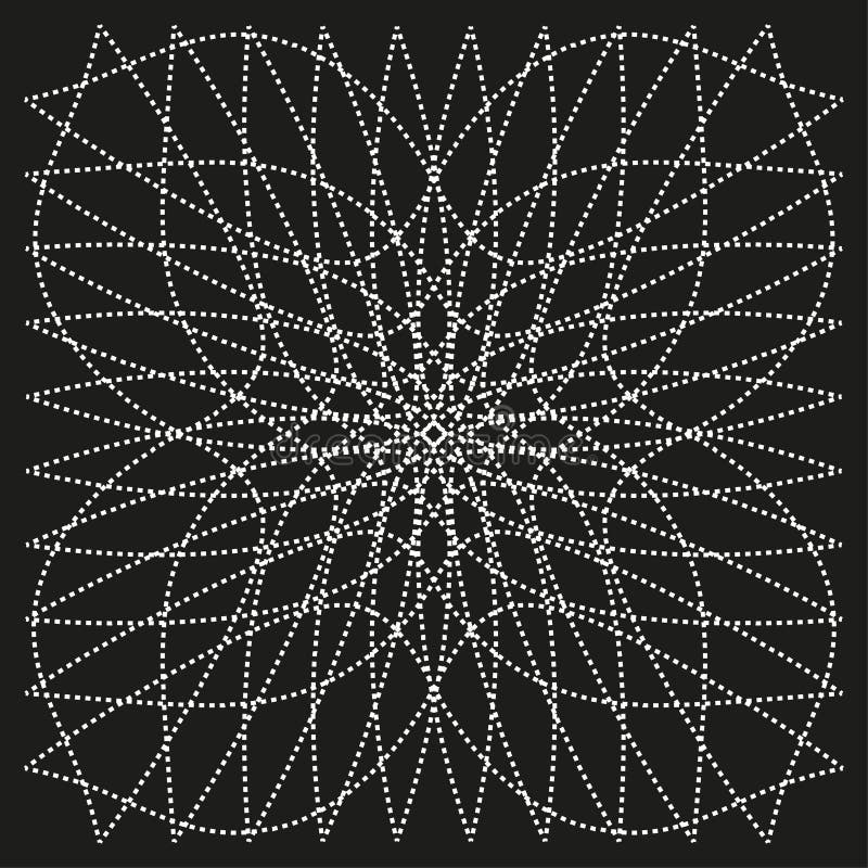 Dotted Line Pattern. Concentric Point Design. Abstract Geometric ...