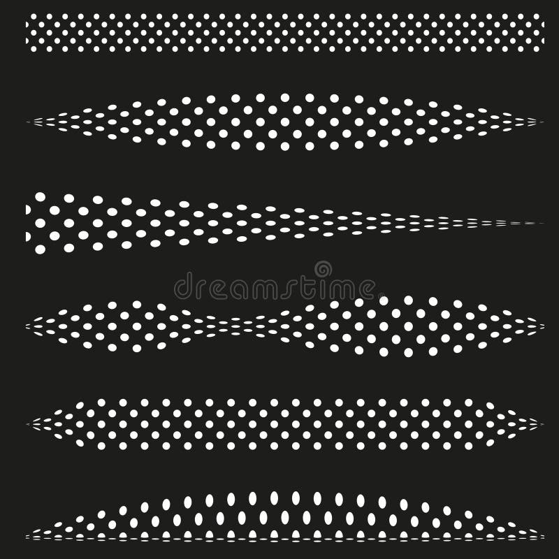 Dotted Line Pattern. Geometric Dot Composition. Abstract White Shapes ...
