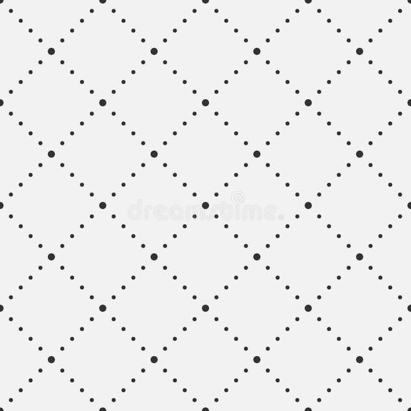 Dotted Line Rhombus Seamless Pattern Vector. Black Geometric Shape ...