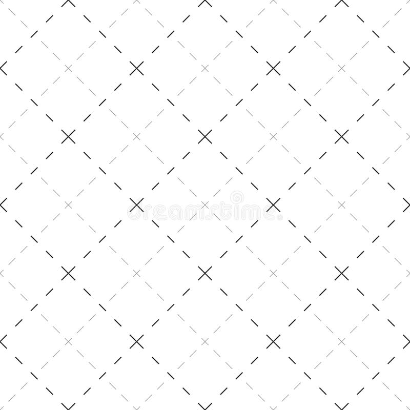 Dotted Line Seamless Geometric Pattern Stock Vector - Illustration of ...