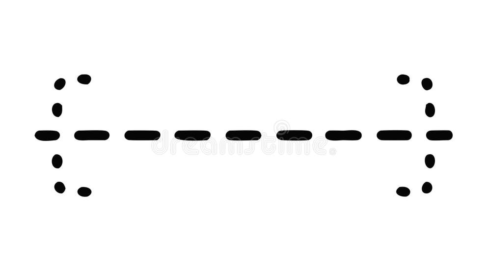 Dotted Line Segment with Arrow Ends Icon, Showing Connection Path ...