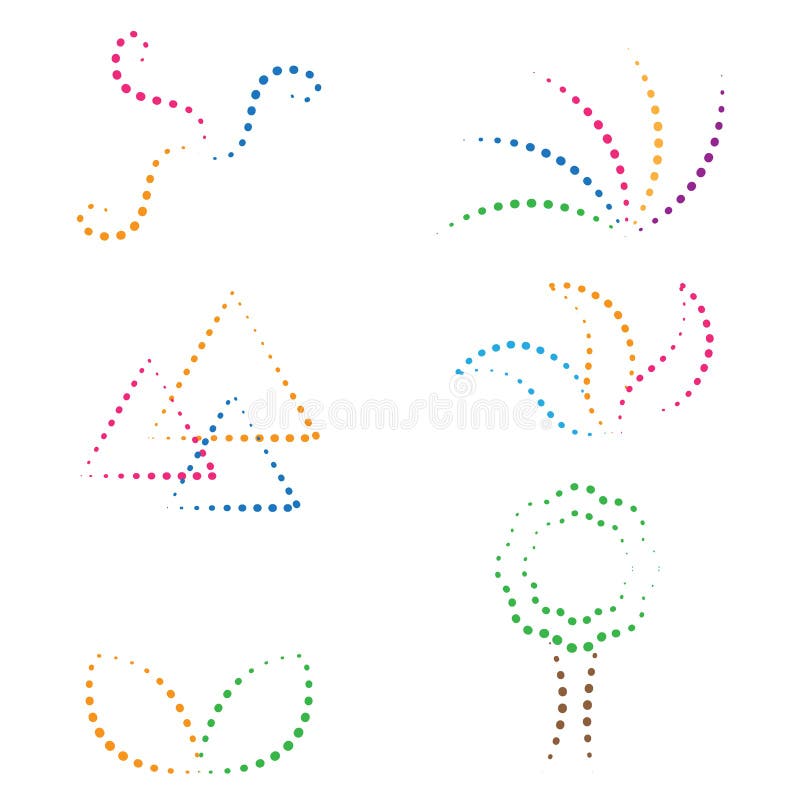 Dotted Logo Abstract Design Stock Vector - Illustration of logotype ...