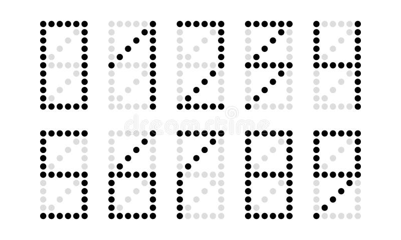 Dot Matrix Font Stock Illustrations – 323 Dot Matrix Font Stock ...