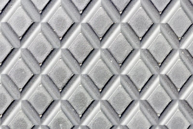 Dotted Metal Plate. Shiny Steel Stock Image - Image of rhombus, shape ...