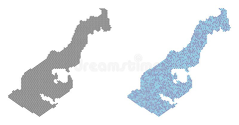 Dot Monaco Map Abstractions Stock Vector - Illustration of area, sphere ...