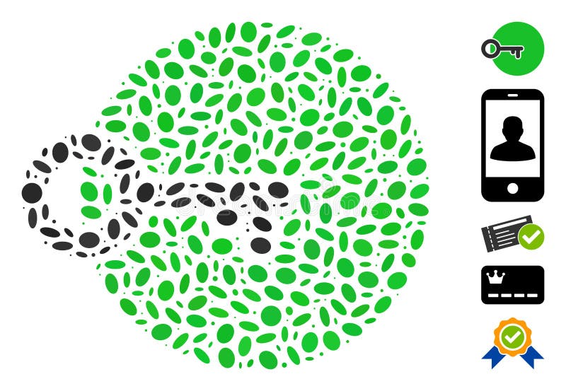 Dotted Mosaic Login stock illustration. Illustration of ellipse - 185749761