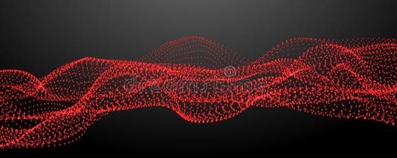 Dotted Oscillation Background Stock Illustration - Illustration of wavy ...