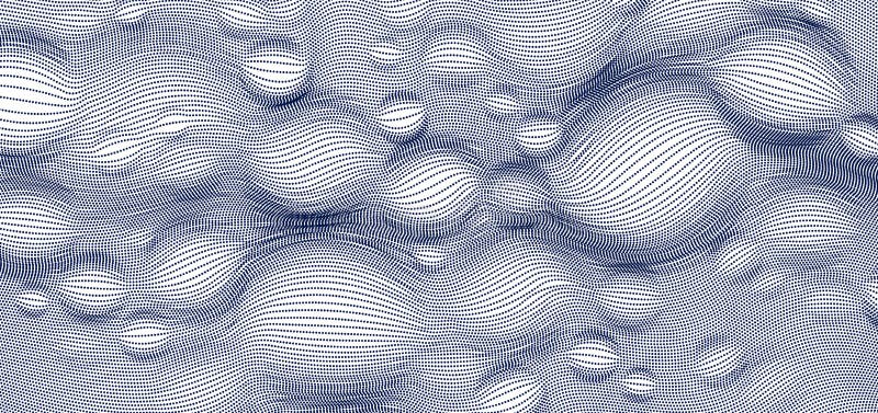 Dotted Particles Flow Vector Abstract Background, Science and ...