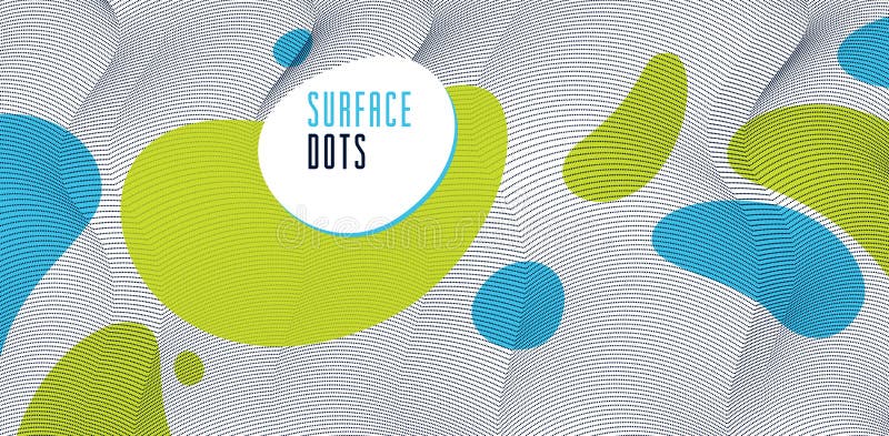 Dotted Particles Flow Vector Abstract Background, Science and ...