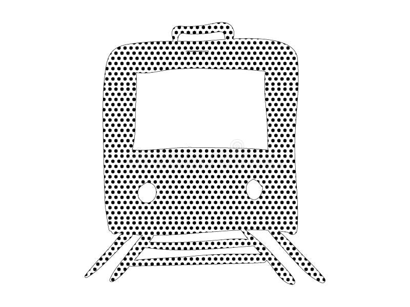 Train dotted line stock illustration. Illustration of book - 219753125