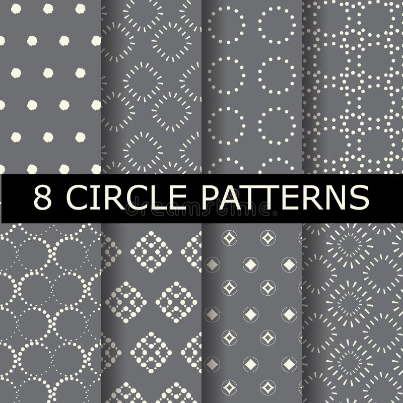 Dotted patterns set stock vector. Illustration of black - 52447419