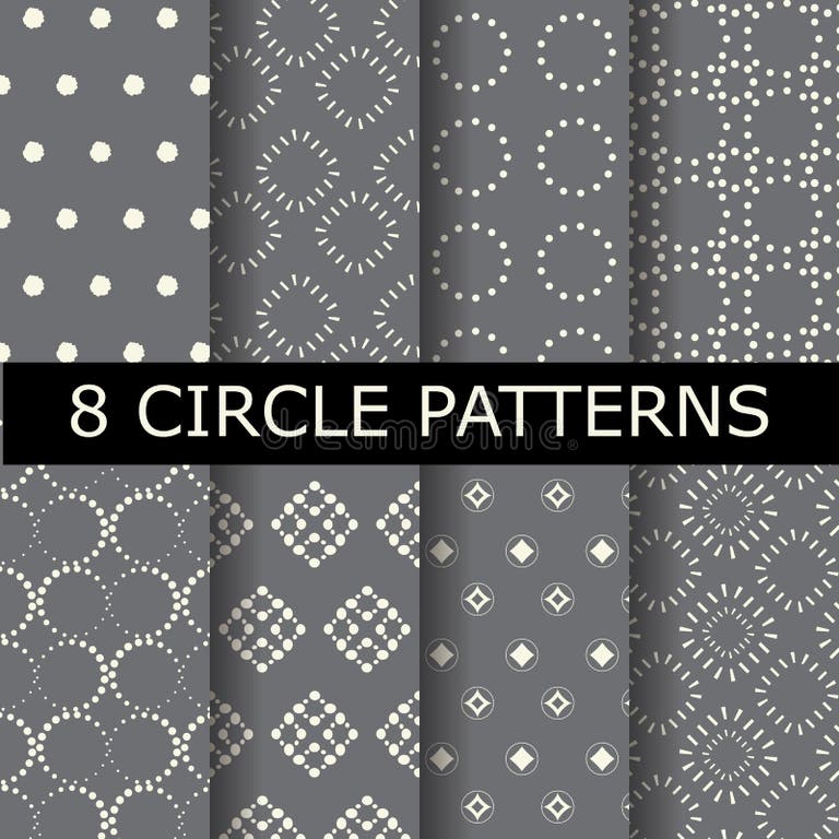 Dotted patterns set stock vector. Illustration of black - 52447419