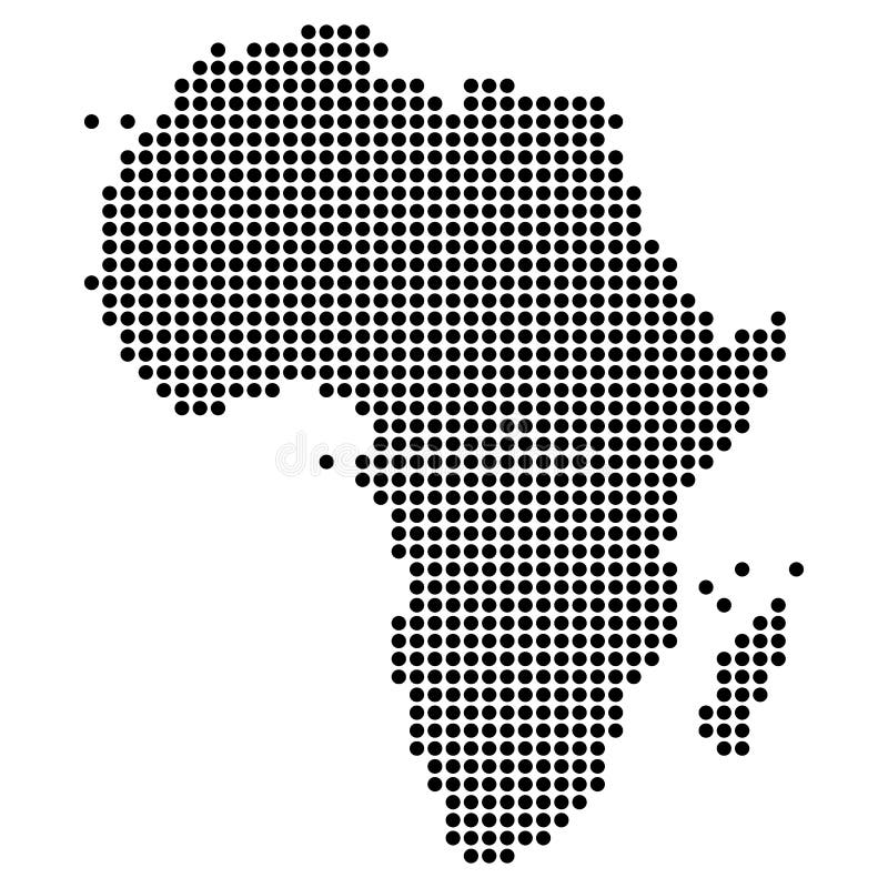 Map of the African Continent Stock Vector - Illustration of africa ...