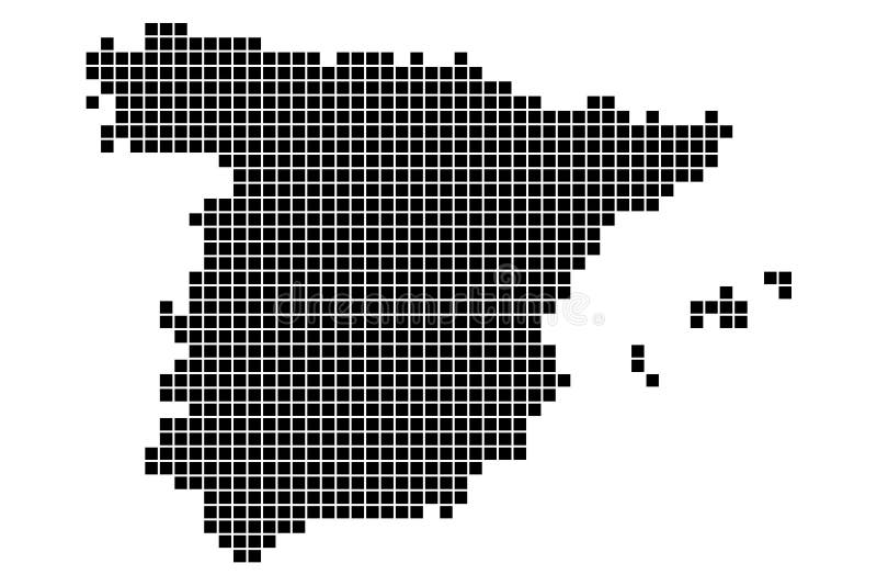 Map of Spain stock vector. Illustration of kingdom, digital - 116666600