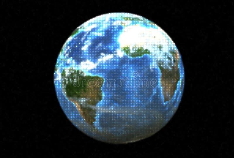 Dotted planet earth (3D) stock photo. Image of geography - 26614478