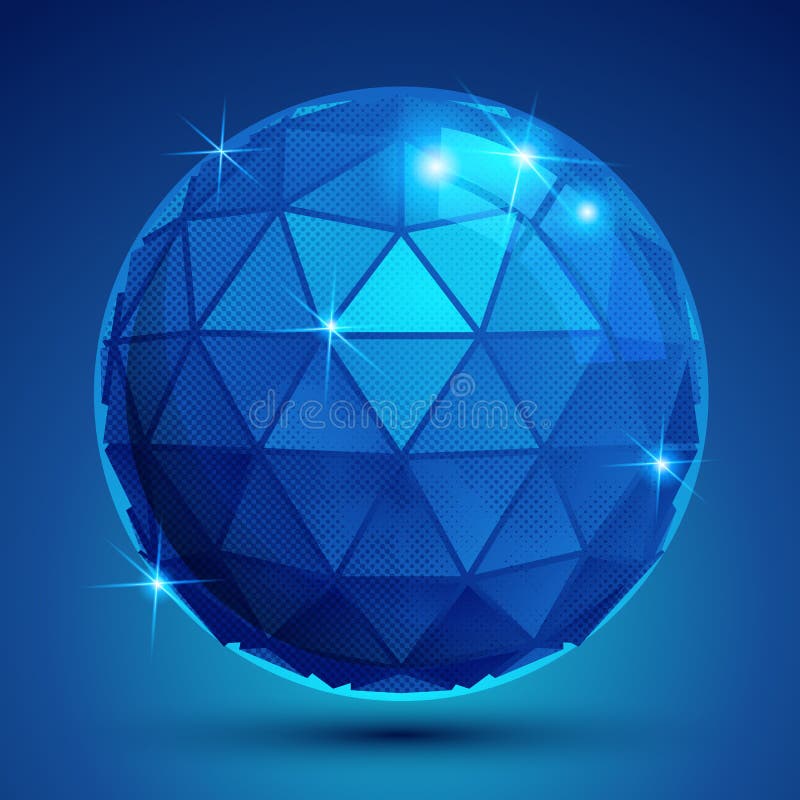 Dotted Radiance Plastic Contemporary Spherical Object with Flash Stock ...