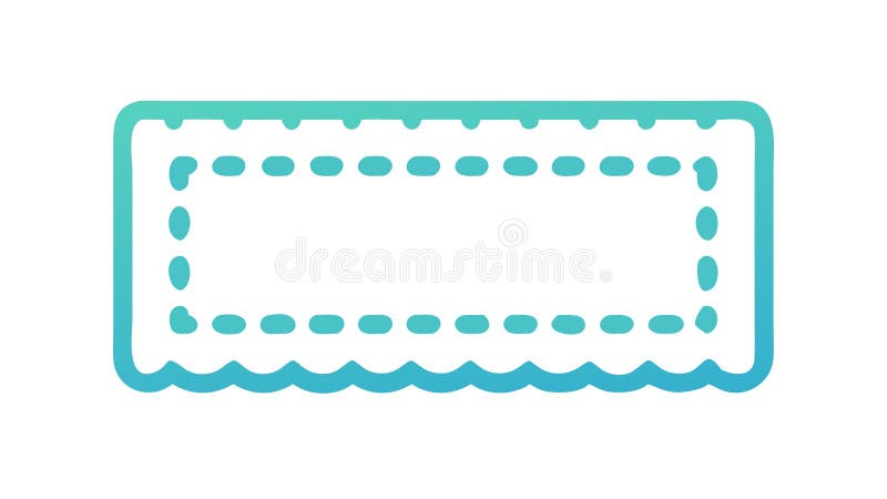 Dotted Rectangle Outline Icon, Border, Frame, Area, Selection, Vector ...