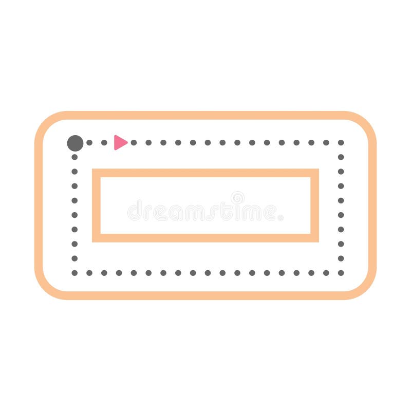Dotted Rectangle Shape for Tracing Lines for Preschool and Kindergarten ...