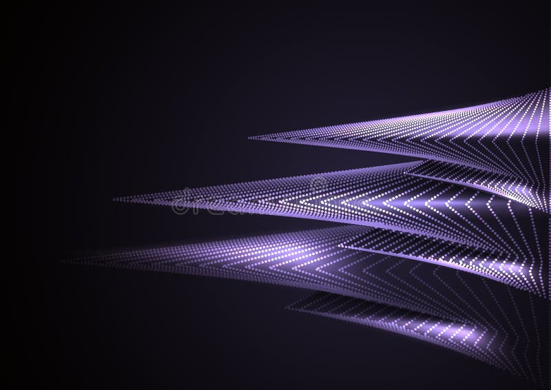 Dotted ribbed violet blend stock vector. Illustration of particles ...