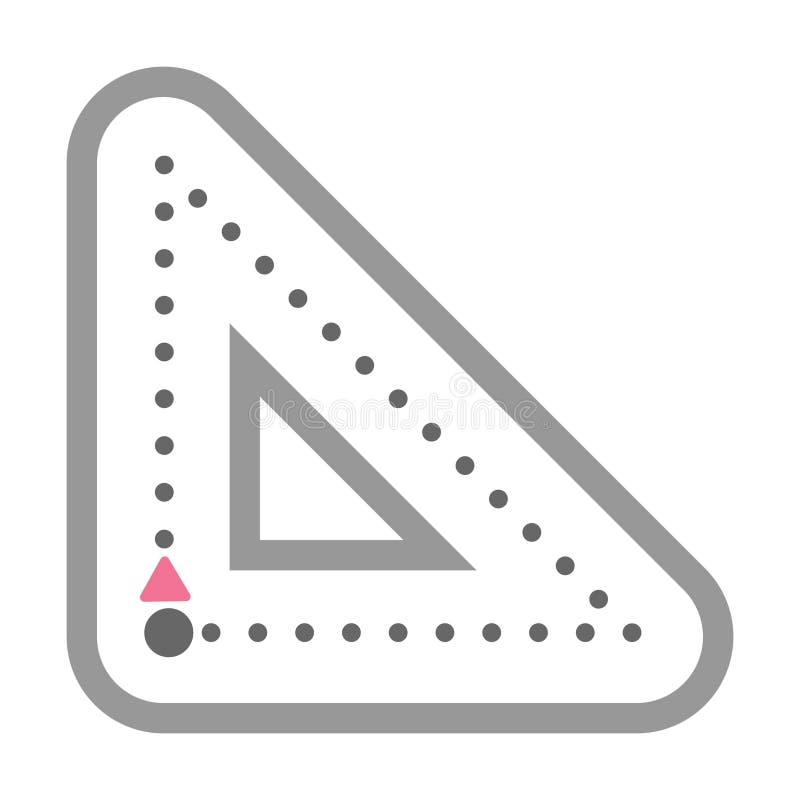 Dotted Right Angle Shape for Tracing Lines for Preschool and ...