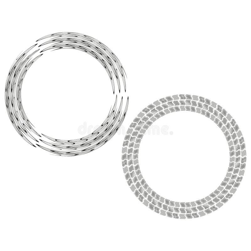 Dotted Ring Vector. Circular Dot Shape. Abstract Loop Form. Black White ...