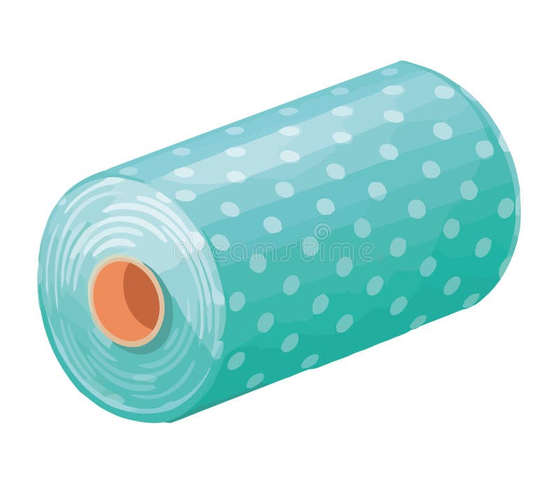Dotted Roll Plastic Packing Stock Vector - Illustration of plastic ...